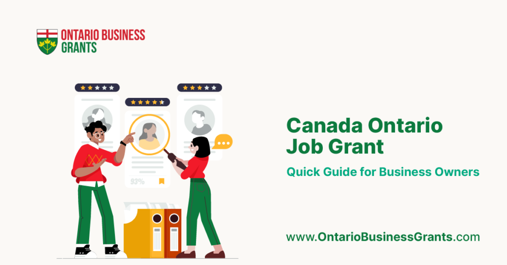 Canada Ontario Job Grant: Quick Guide for Business Owners
